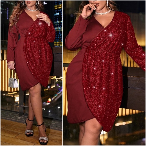 Dresses | Luxe Plus Sequin Evening Party Formal Dress | Poshmark